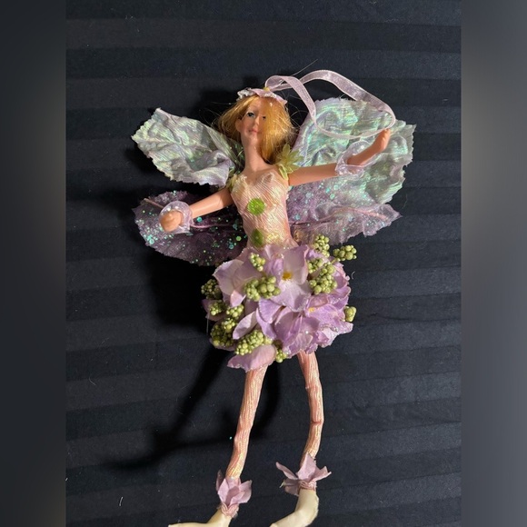 Other | Purple Fairy Figure With Bendable Legs And Hanger | Poshmark